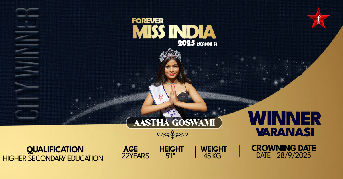 Miss Varanasi Aastha Goswami | Miss India City Winner 2025