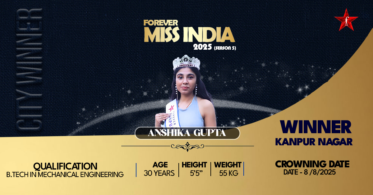 Miss Kanpur Nagar Anshika Gupta | Miss India City Winner 2025