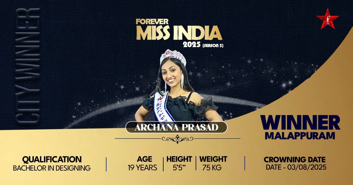 Miss Malappuram Archana Prasad | Miss India City Winner 2025