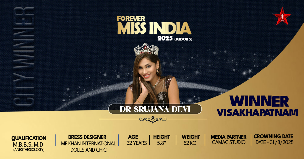 Miss Visakhapatnam Dr Srujana Devi | Miss India City Winner 2025