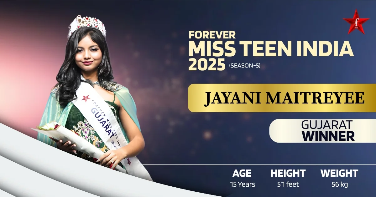 Miss Teen Gujarat 2025 Winner | Jayani Maitreyee Female Photoshoot ...