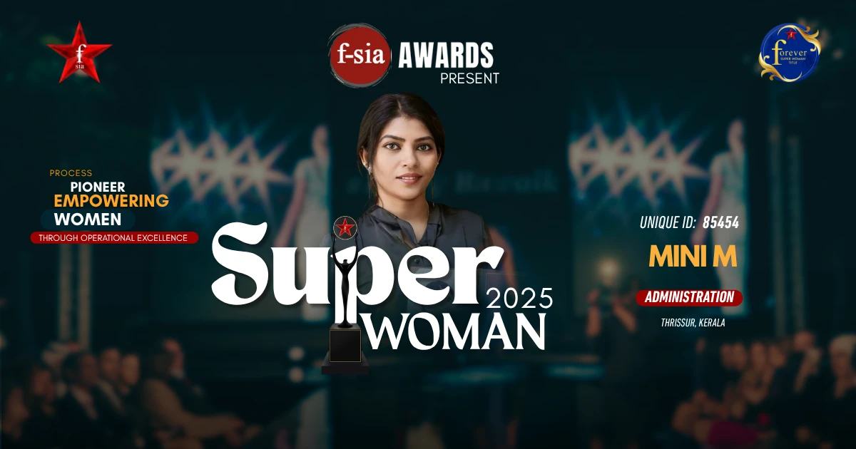 Mini M achieved Title of Administration from Thrissur | Super Woman ...