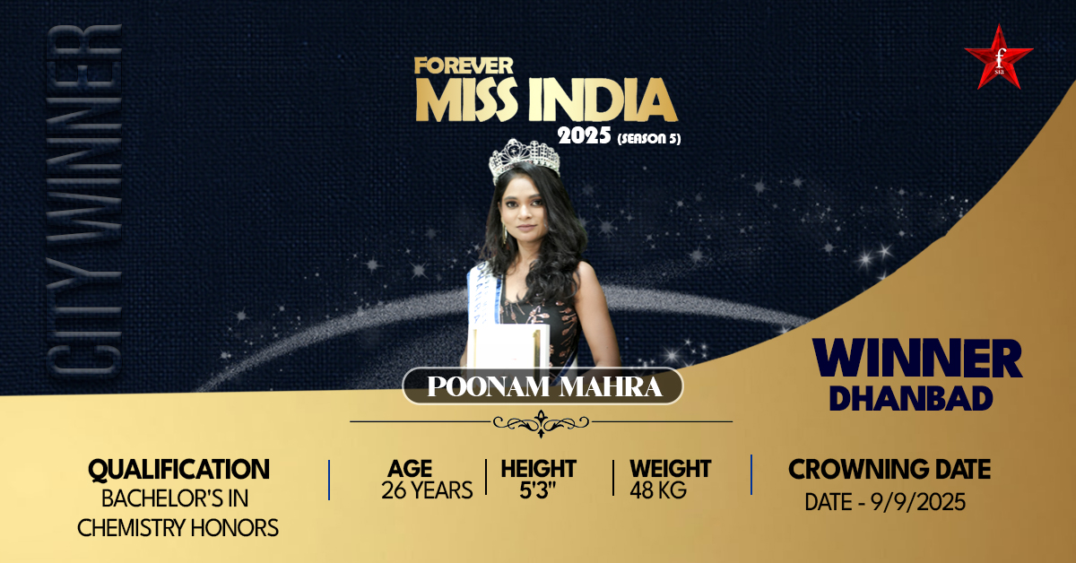 Miss Dhanbad Poonam Mahra | Miss India City Winner 2025