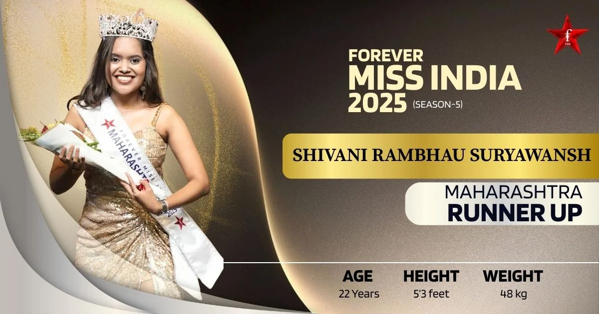 Miss Maharashtra 2025 Runner Up | Shivani Rambhau Suryawanshi Female ...