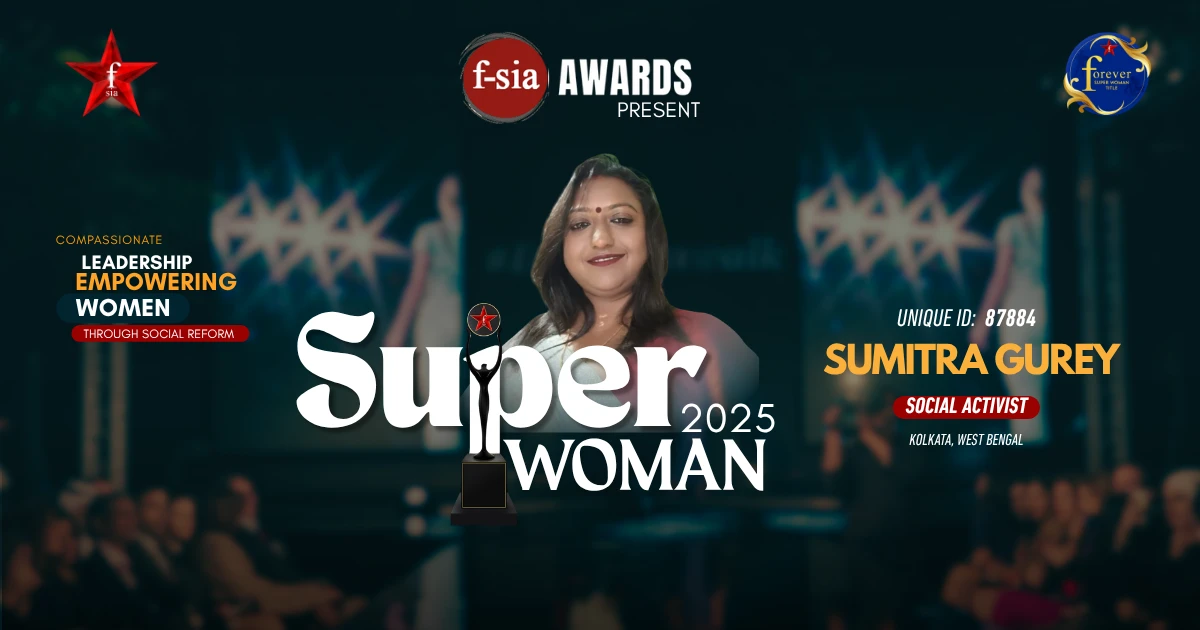 Sumitra Gurey achieved Title of Social Activist from Kolkata | Super ...