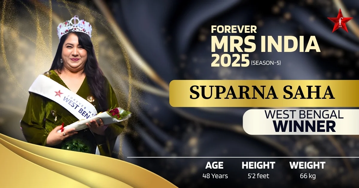 Mrs West Bengal 2025 | Suparna Saha Super Model in West Bengal